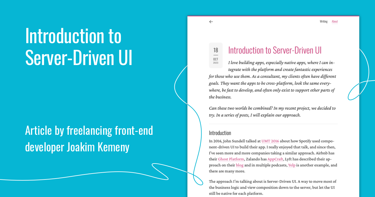 Introduction to Server-Driven UI
